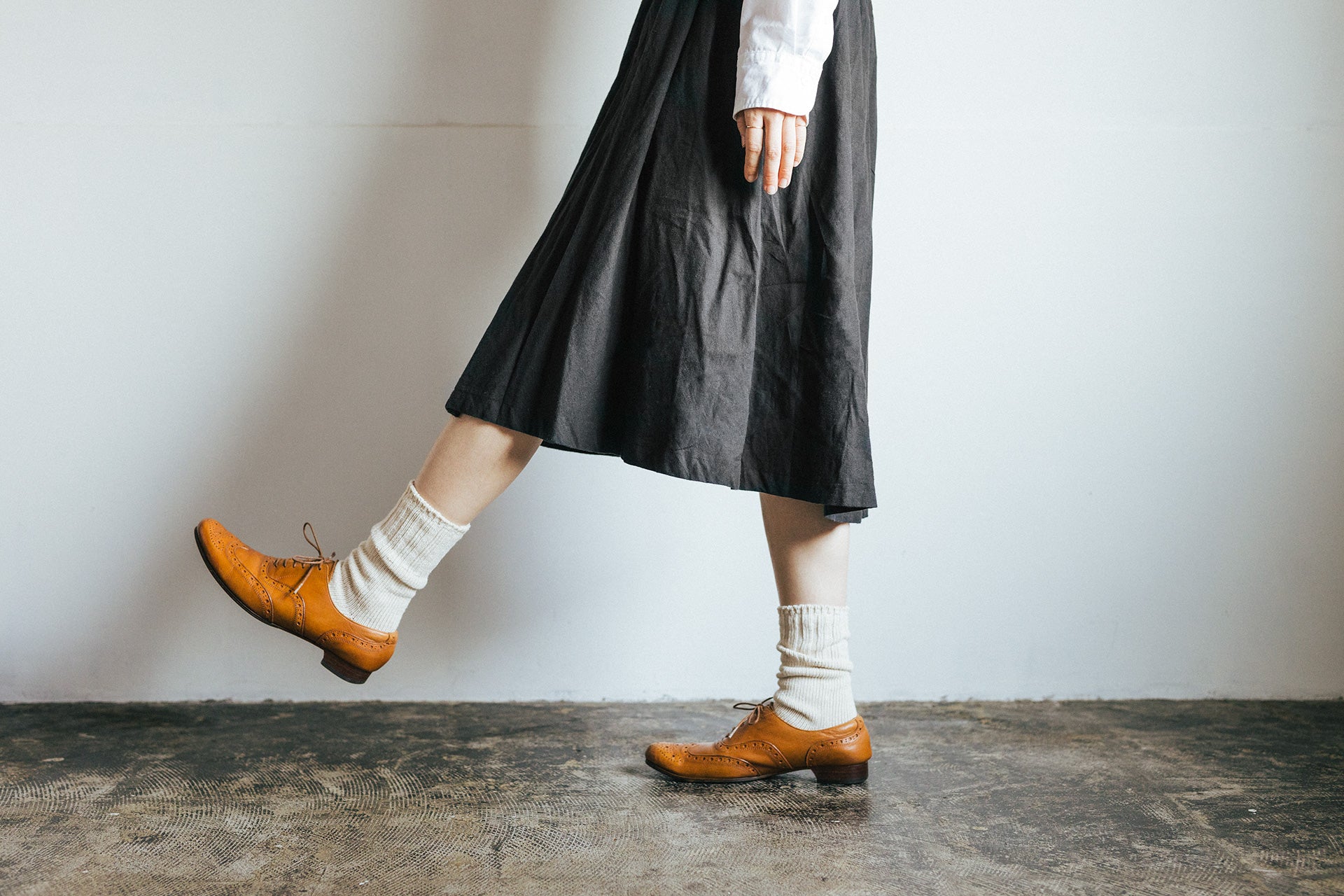 saredo -されど- のPuckster L/R/O/A/W リサイクルコットンのローゲージ靴下 – いちじつ - ともに生きる、道具と日用品